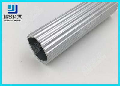 China Scroll Bars Aluminium Alloy Pipe Seamless Silvery Laciness Tubing OD 29mm AL-R for sale