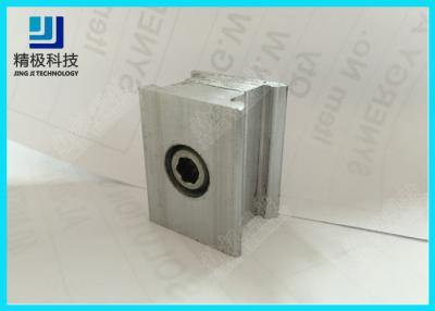 China Double Connector Aluminum Tubing Joints Fitting 6063-T5 Silvery Type AL-6C for sale
