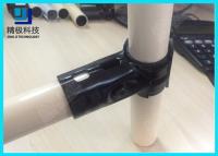 China Adjustable Metal Joint For Pipe Rack Thickness 23mm T Type Black Tubing Joint HJ-1 for sale