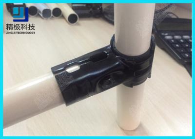 China Adjustable Metal Joint For Pipe Rack Thickness 23mm T Type Black Tubing Joint HJ-1 for sale