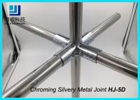 China Worktable Chrome Pipe Connectors 5 Way Universal Metal Pipe Joints Union for sale