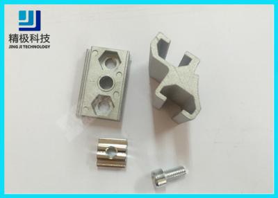 China Alloy Aluminum Tubing Joints AL-16 Double Sides Outer Connector Anodizing Silver for sale