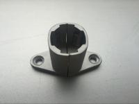 China Aluminum Alloy Foot Cup Pipe Rack Fittings For Out Dia 28mm Pipe for sale
