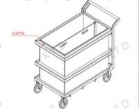 China Smooth Transport KUTED Transport Trolley , Water Type Trolley 1162Lx640Wx985H mm with 200kg Load Capacity for sale