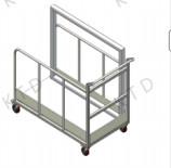 China Process Solder Mask/Silk Screen Transport Trolley with 100kg Load Capacity from KUTED for sale