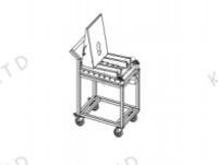 China Process KUTED Transport Trolley , L-Rack Trolley 760Lx420Wx930H mm Each Process for sale
