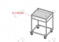 China Corrosion Resistant PP Transfer Trolley with 100kg Load Capacity and 4