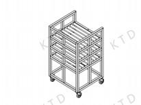 China Cutting Process Transport Trolley by KUTED with 4