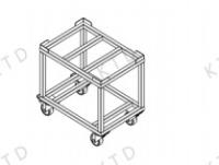China KUTED Transport Trolley II 80kg Load Capacity with Square Tube SUS 304 201 for sale
