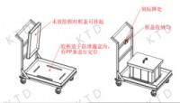 China KUTED Transport Trolley 200kg Load Capacity and 4