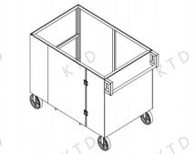China 1560Lx940Wx1120H mm Process ADM Transport Trolley for Easy Garbage and Waste Management for sale