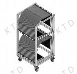 China ENIG Process Transport Trolley 750Lx650Wx1200H mm for Easy Handling for sale