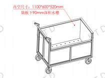 China Square Tube SUS304 PP Transport Trolley for 1300Lx690Wx1030H mm Filter Transportation Needs for sale
