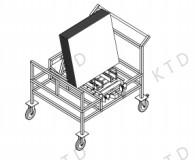 China 200kg Load Capacity KUTED Transport Trolley , Stack Pin Trolley 1200Lx1000Wx1000H mm for Smooth Transportation for sale