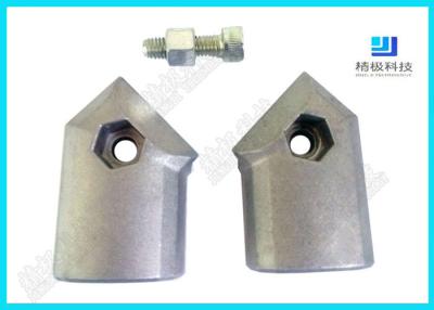 China Die Casting Aluminum Tubing Joints AL -3 Anodizing Silver 45 Degree Flexible Connectors for sale