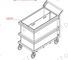 China Trolleys and waterwheels can be customized in size and material for sale