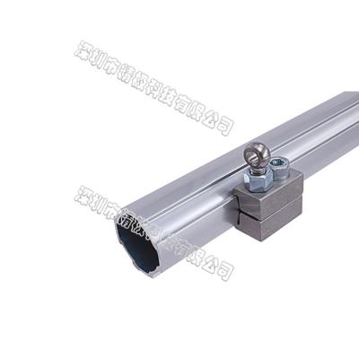China AL-68 Casting Aluminium Tube Joints Connector Sliver Color For Warehouse Rack ADC-12 for sale