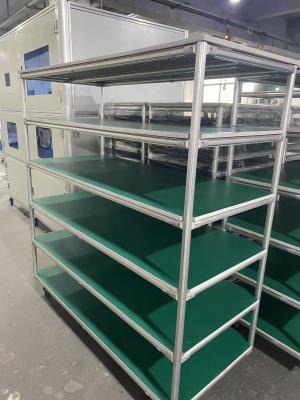 China Robust Pipe Workbench with Aluminum Alloy Tubes and Connectors Offering 100 to 120kg Load Capacity and Removable Custom Shelves for Versatile for sale