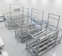 China Separate and combined heavy-duty smooth-turning rack | Special material rack for machining and hardware workshop for sale
