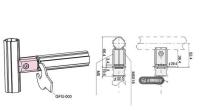 China Durable Aluminum Tubing Joints with 360 Degree Rotating Bearing Parts for Easy Assembly and Long Lasting Performance for sale