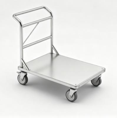 China KTD‑T‑008 Flat Trolley, SUS304 SUS201 Material Handling Cart with 200kg Load Capacity for sale