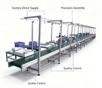 China ESD Anti-Static Belt Conveyor Assembly Line Workbench For Electronic Workshop for sale