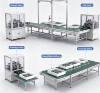 China ESD Anti-Static Belt Conveyor Assembly Line Workbench For Electronic Workshop for sale