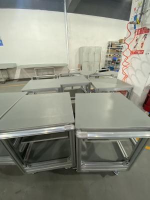 China Industrial Pipe Workbench with Aluminum Alloy Tube Frame for sale