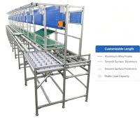 China Custom Industrial Aluminum Profile Ball Transfer Assembly Line, Anti-Static PVC Belt Conveyor Production Workstation for sale