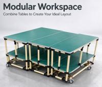 China Mobile ESD Lean Tube Workbench, Modular Anti-Static Assembly Station with Lockable Casters for sale