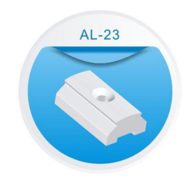 China Andoic Oxidation Pipe Adapter AL-23B For Connecting Aluminum Tubes And Profiles for sale