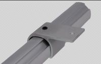 China Sandblasting AL-11 Aluminum Tubing Joints Parallel Holder Plate Outer Connector for sale