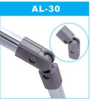 China Die Casting AL-30 Aluminum Pipe Joint with Silver Anodized Aluminium Tube Connector for Lean Tube Systems for sale