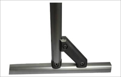 China Two Side 45 Degree Aluminum Tubing Joints Slivery Anodic Oxidation Treatment for sale