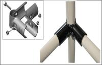 China High Glossy Reused Metal Pipe Connectors / Metal Pipe Fittings For Pipe Racking for sale