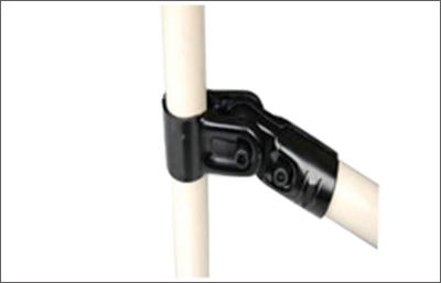 China Roundness Metal Tube Connectors , HJ -7 Flexible Black Pipe Joints for sale