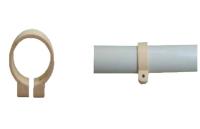 China Industrial Lean Plastic Pipe Joints Clamp Dia 28mm Pipe Fittings for sale