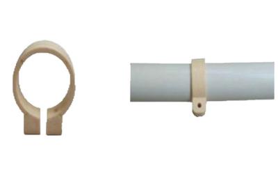 China Industrial Lean Plastic Pipe Joints Clamp Dia 28mm Pipe Fittings for sale