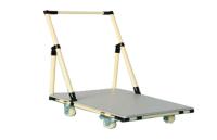 China Heavy Duty Warehouse Platform Pipe RackTrolley With Black Pipe Connectors for sale