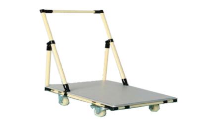 China Heavy Duty Warehouse Platform Pipe RackTrolley With Black Pipe Connectors for sale