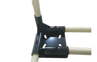 China ABS Coated Pipe and Caster Wheel Connector of Metal Pipe Rack Fittings for sale