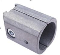 China 28mm Pipe Silvery Zinc Ally AL-61 Aluminum Tubing Joints for sale