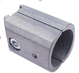 China 28mm Pipe Silvery Zinc Ally AL-61 Aluminum Tubing Joints for sale