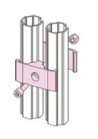 China ISO9001 Certified Die Casting Anodizing Silver Aluminum Pipe Joint for Lean Tube Systems and Industrial Workstations for sale