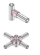 China High Strength Aluminum Tubing Joint 90 Degree Elbow Connector Using Die Casting Technology for sale