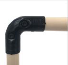 China 90 Degree 2.3mm SPCC Elbow Metal Pipe Fittings For Racking System for sale