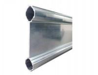 China Baffled Double Aluminum Round Pipe With Flange AL-BB for sale