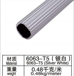China 6063-T5 AL-R Dia 28mm Aluminum Alloy Pipe Logistic Rack Round for sale