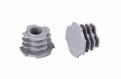 China Industrial Workbench Plastic Cap Aluminum Pipe Fitting AL-26 For OD 28mm for sale