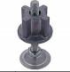 China OD 43mm Foot Cup Aluminum Pipe Fittings AL-22 Zinc Alloy for sale